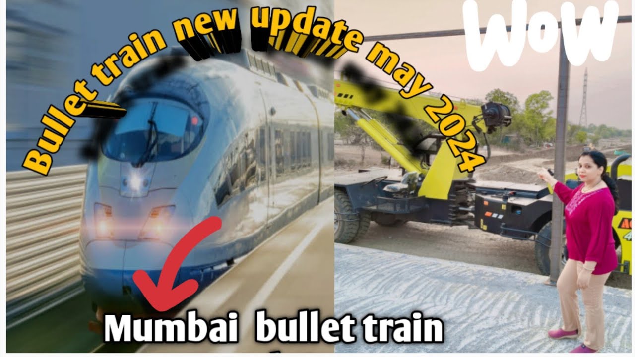 Bullet train Thane Maharashtra HSR station site visit May 2024.Under ...