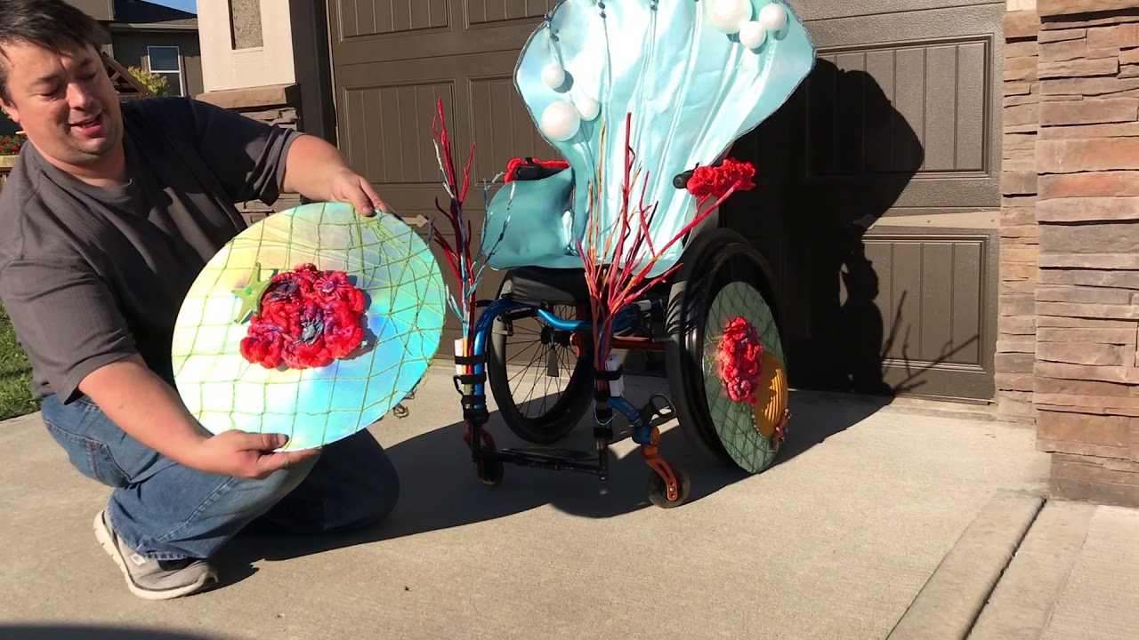 Little Mermaid Wheelchair Costume - YouTube