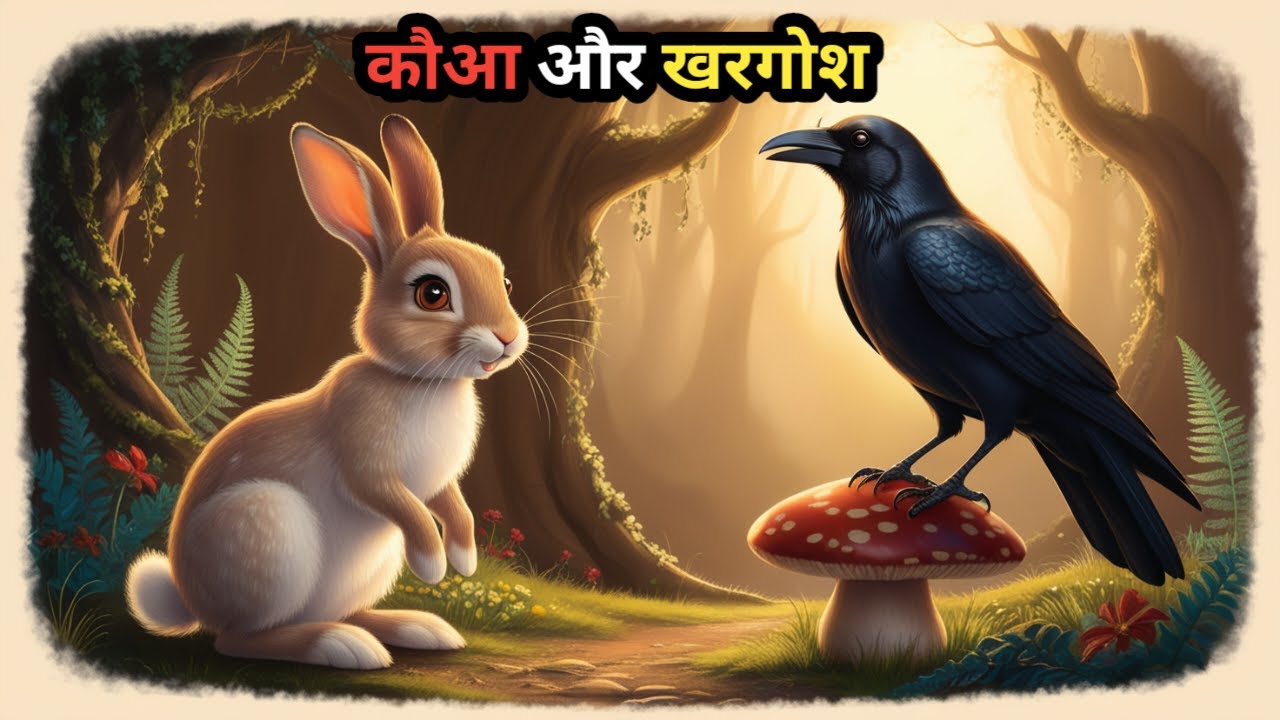 कौआ और खरगोश की कहानी | The Story of The Crow and The Rabbit - YouTube