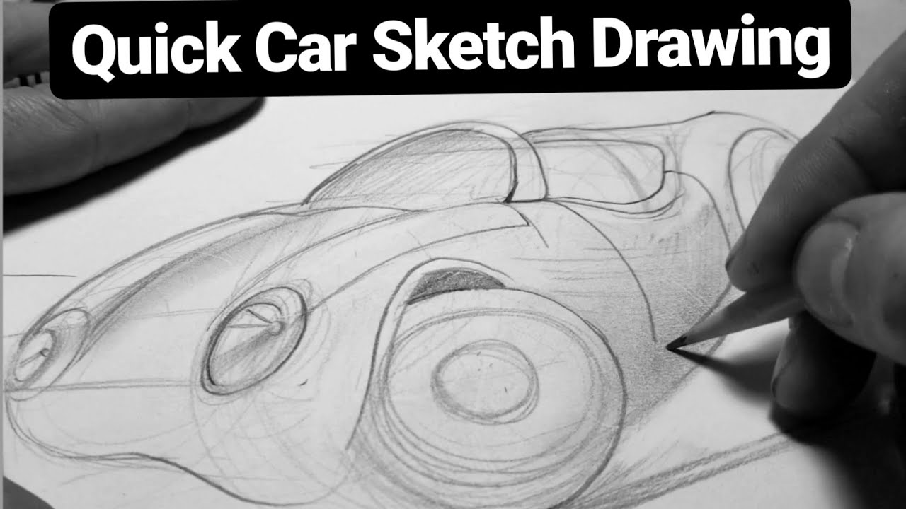 Quick car design pencil sketch - YouTube