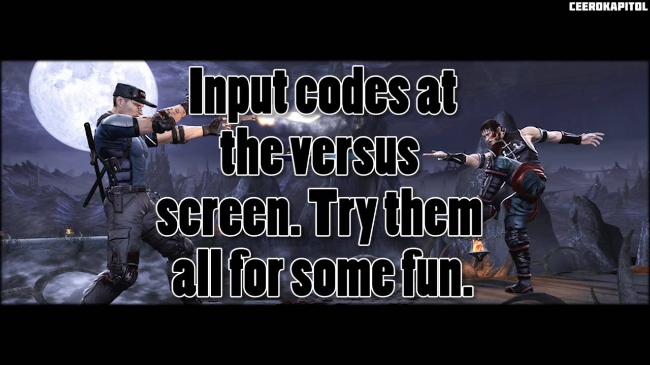MORTAL KOMBAT 9 | ALL KNOWN KOMBAT CODES (XBOX/PS3) - YouTube