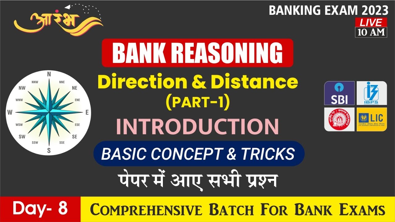 Direction & Distance Basic Concept Tricks (Part - 01) | Reasoning ...