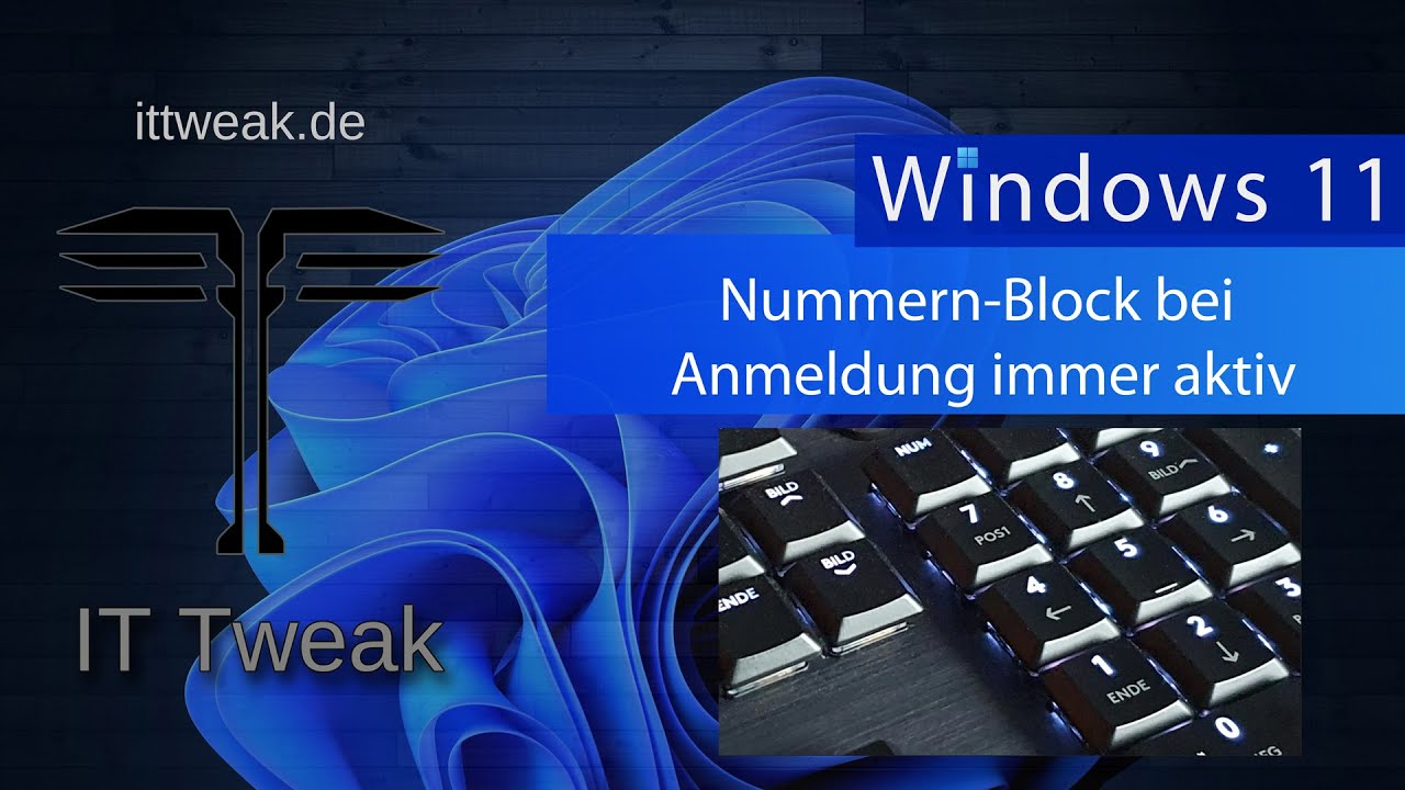 Windows 10 & 11 - Num-Lock Nummern Block der Tastatur automatisch ...