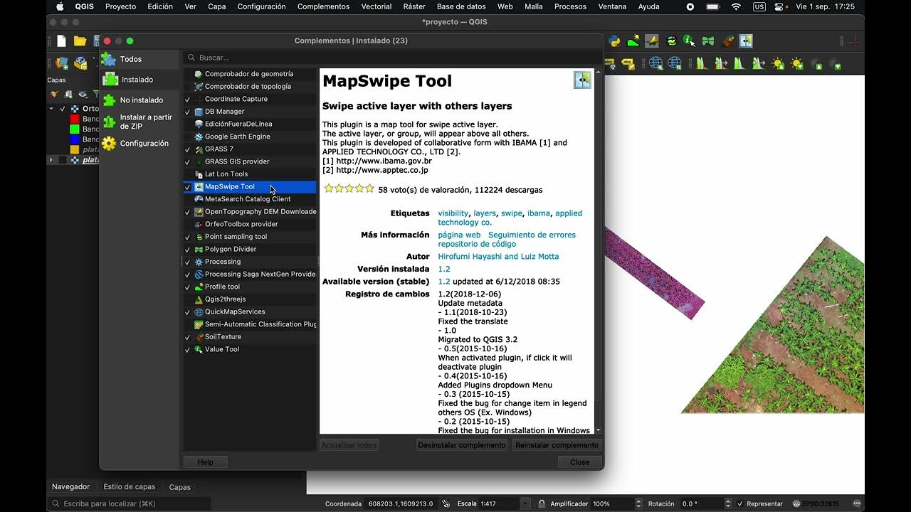 Map Swipe Tool Plugin on Mac Os Fixed (reparar el complemento MapSwipe Tool) QGIS - YouTube