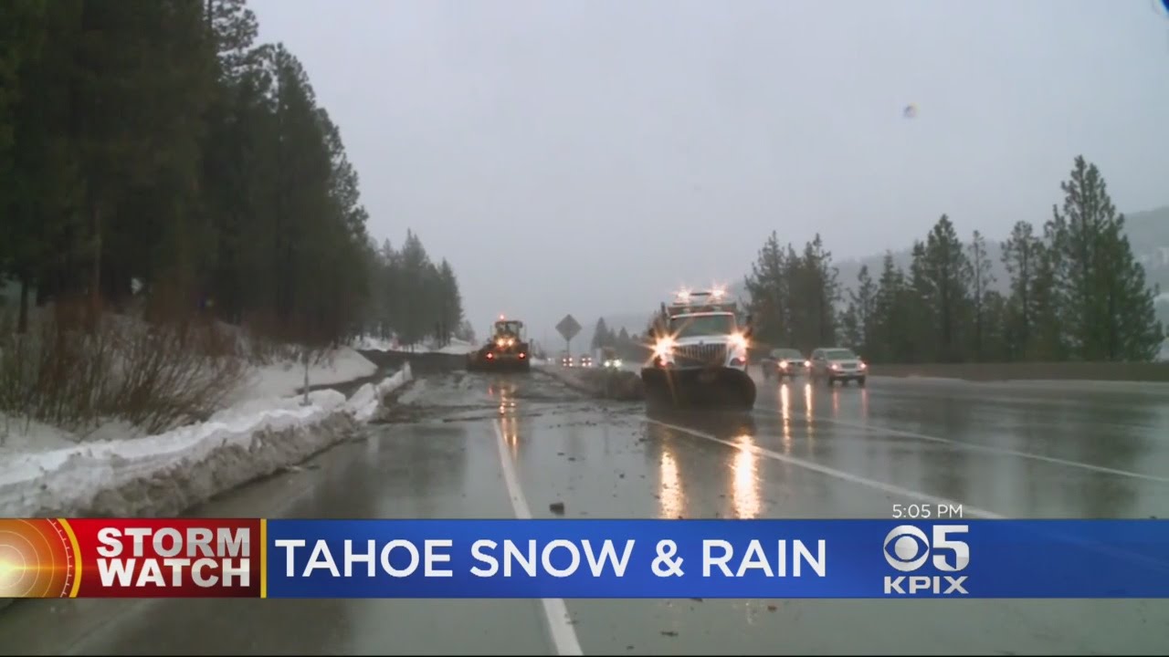 Sierra Rain, Snow Creates Tough Conditions - YouTube