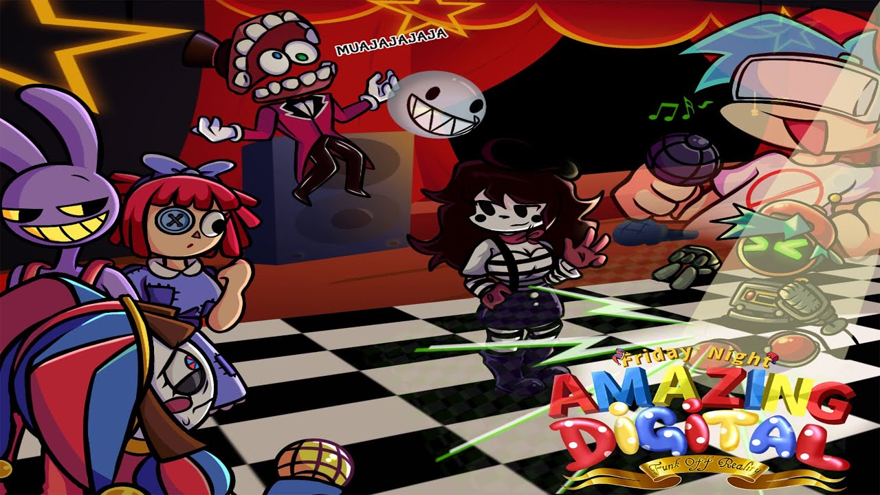 Friday Night Funkin' Amazing Digital Funk Off Reality - (FNF Mod) - YouTube