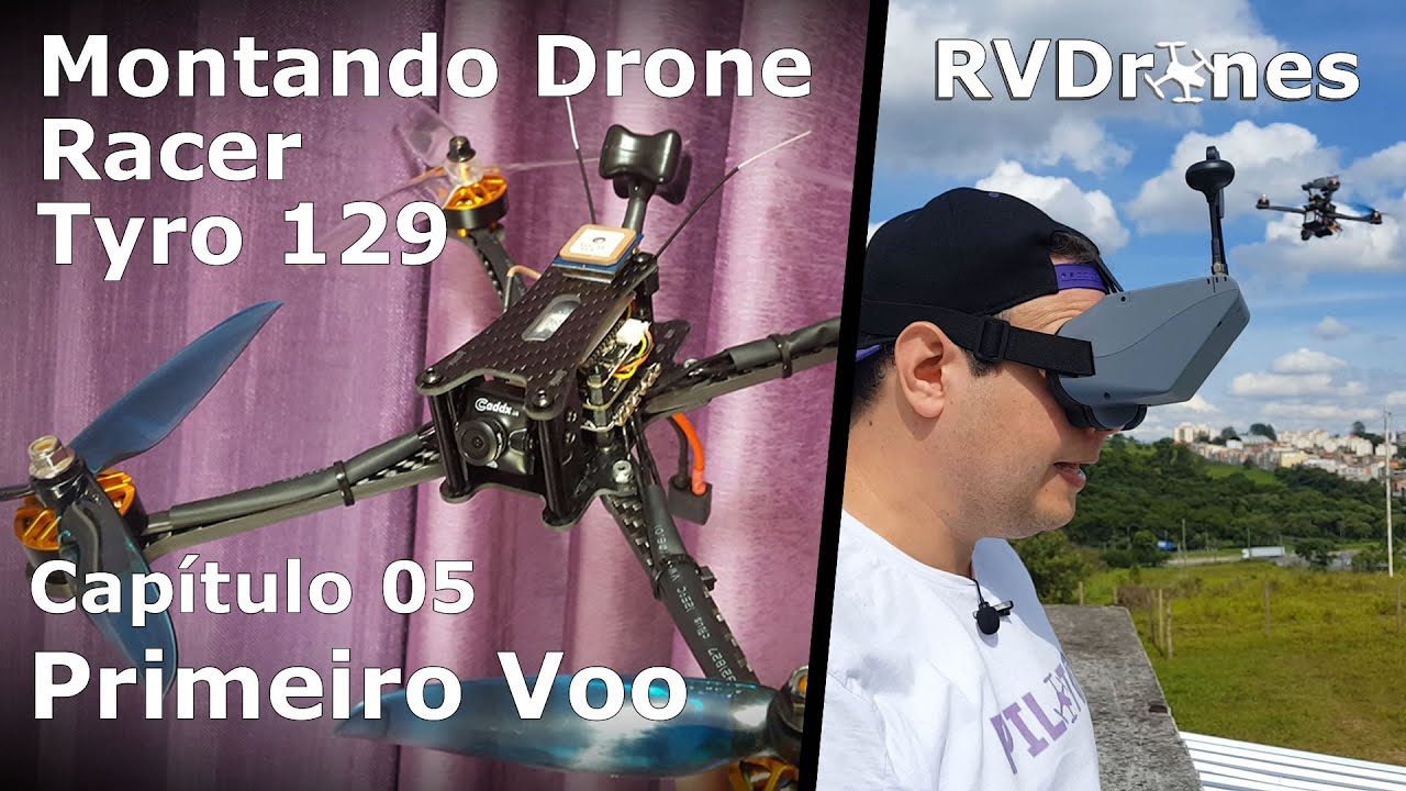 Montando Drone Racer Tyro129 - 05 Voo Tyro 129 - YouTube