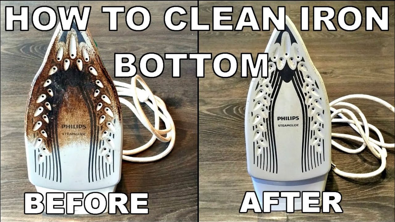 How To Clean Iron Bottom - EASY - YouTube