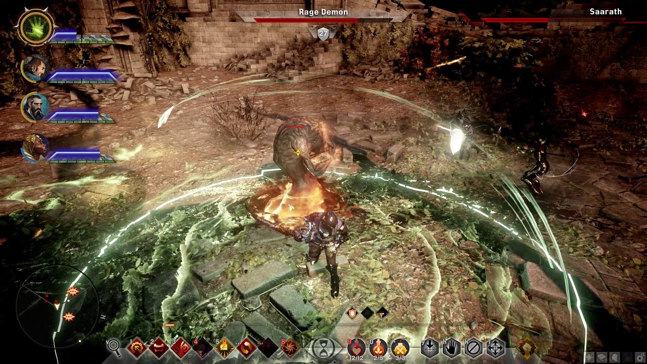 Dragon Age Inquisition - Trespasser DLC - Saarath Fight (Nightmare ...