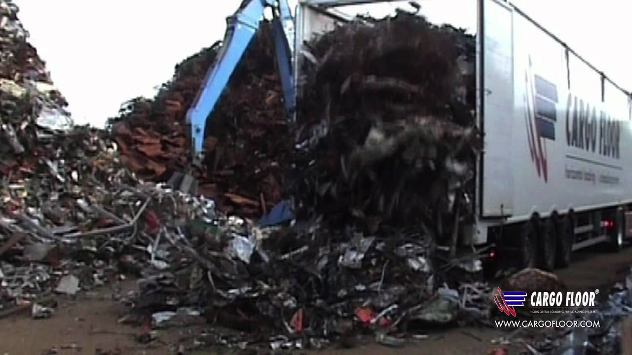 Cargo Floor Loading and Unloading System Mobile - Steel scrap III - YouTube