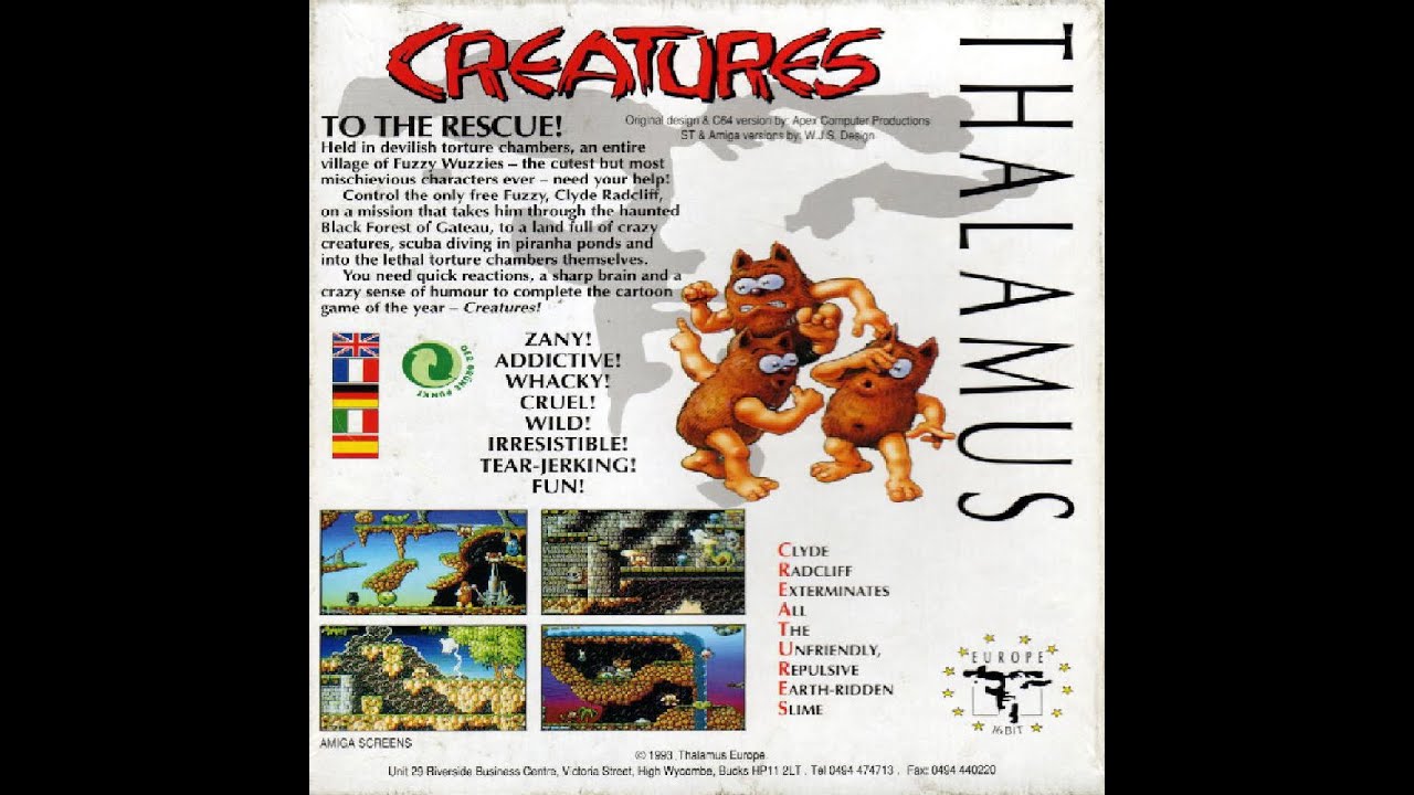 CREATURES (C64 / Atari ST / Amiga) - YouTube