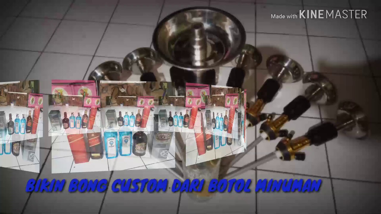 Bong shisha dari bekas botol minuman (cara bikin bong shisha custom ...