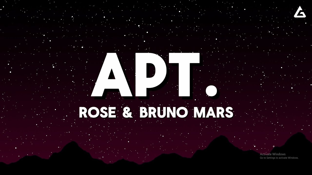 ROSÉ & Bruno Mars - APT. (Lyrics) - YouTube