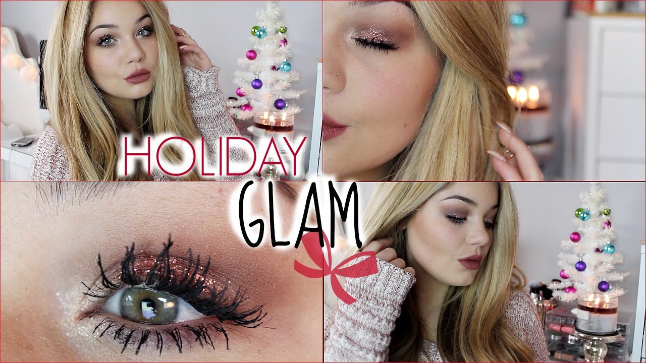 Holiday Glam Makeup Tutorial - YouTube