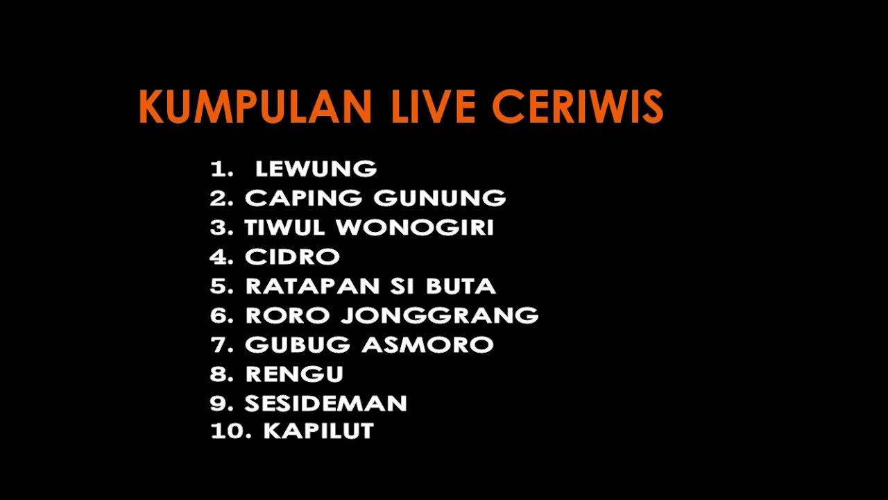 Video Tembang Jawa Mix Live - YouTube