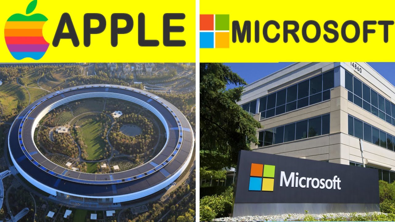 Apple vs Microsoft - Company Comparison - YouTube