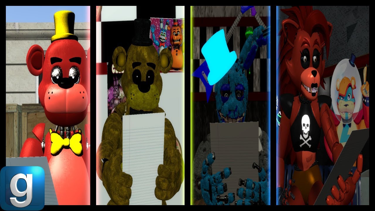 GMOD FNAF | QNA for characters! Part 1. - YouTube