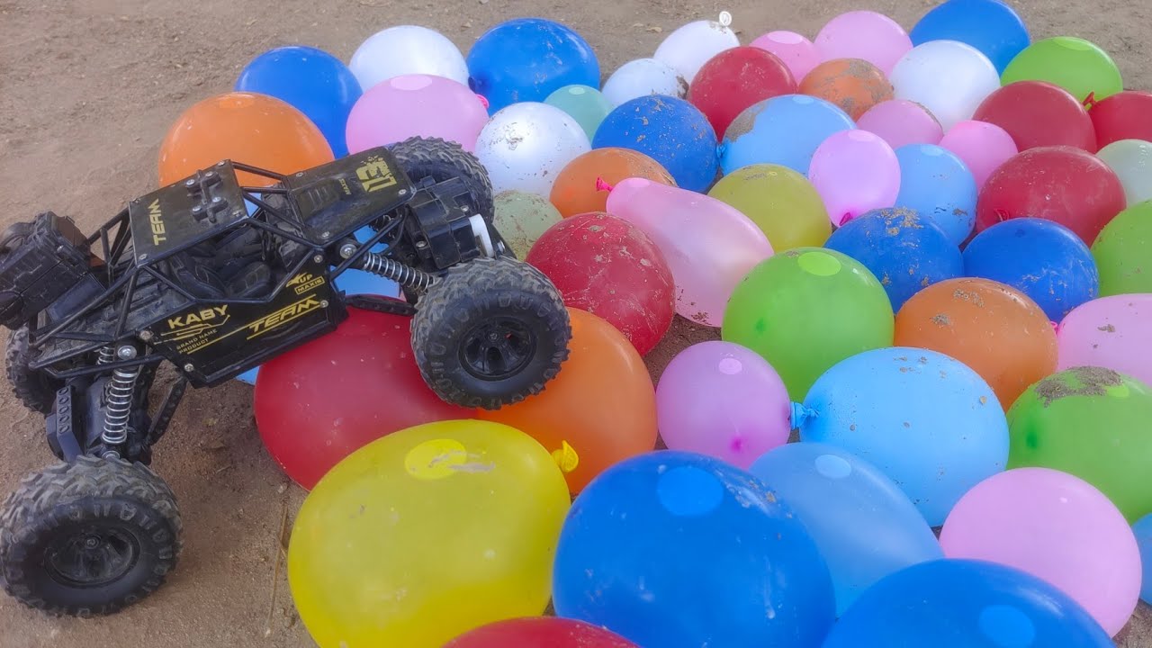Let's burst balloons with rc car racing. Rc kar recing. Drive rc car. # ...