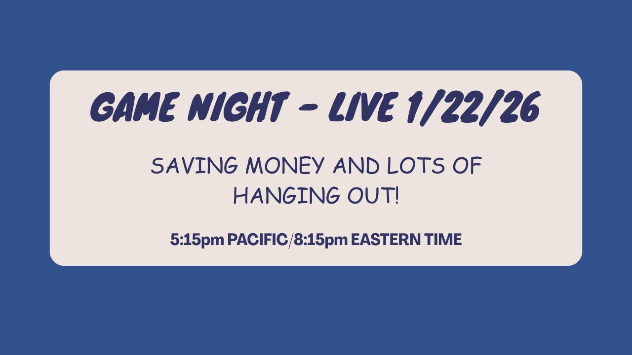 Game Night Live - 1/22/26 - YouTube