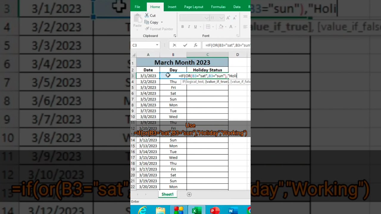 Holiday In Excel excel mcel shorts computer education Holiday In Excel excel mcel shorts computer education