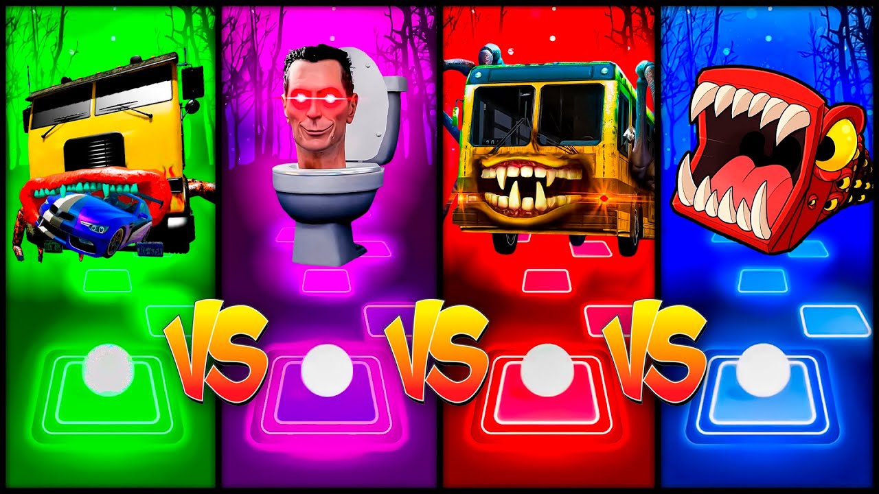 Skibidi Toilet Vs Bus Eater Vs Truck Eater Vs Train Eater Tiles Hop ...
