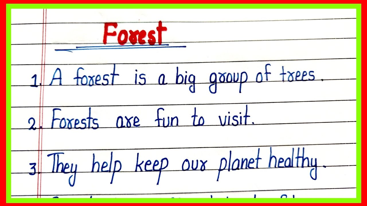 essay on forest in english/5 lines on forest in english/van par nibandh ...