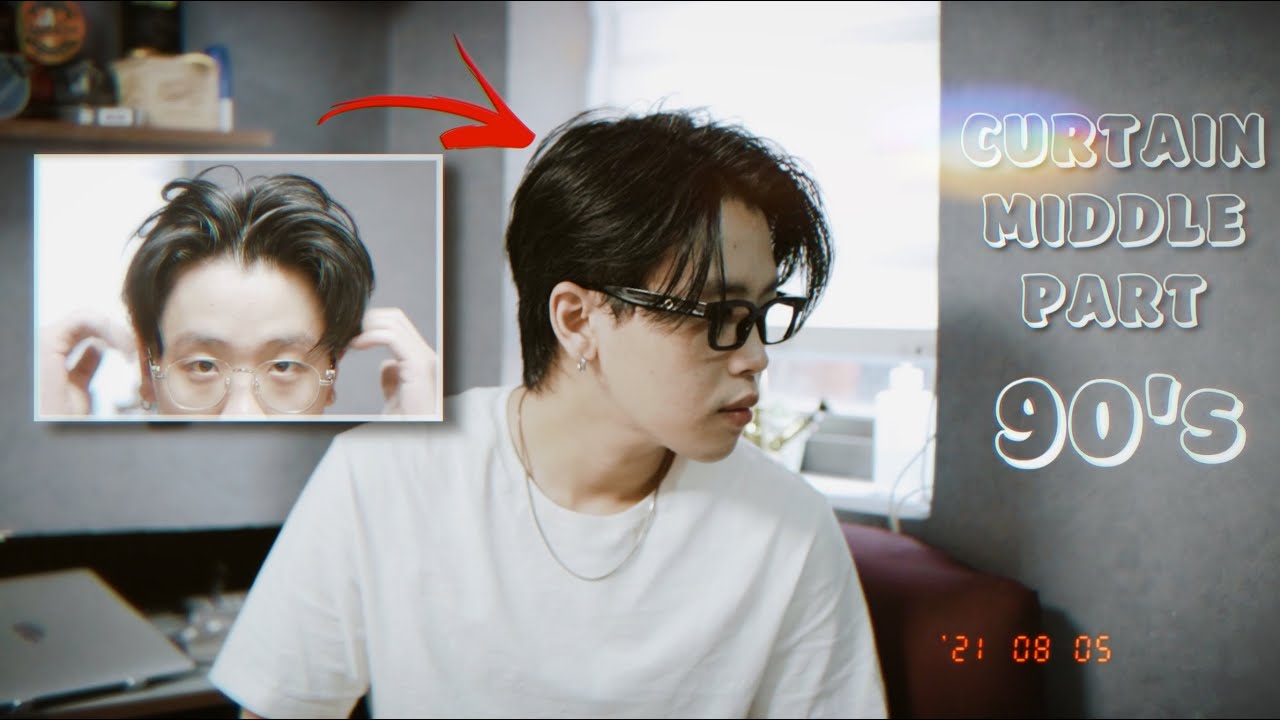 90s Vintage Curtain Middle Part | Cách Vuốt Kiểu Tóc Ngôi Giữa Kinh ...