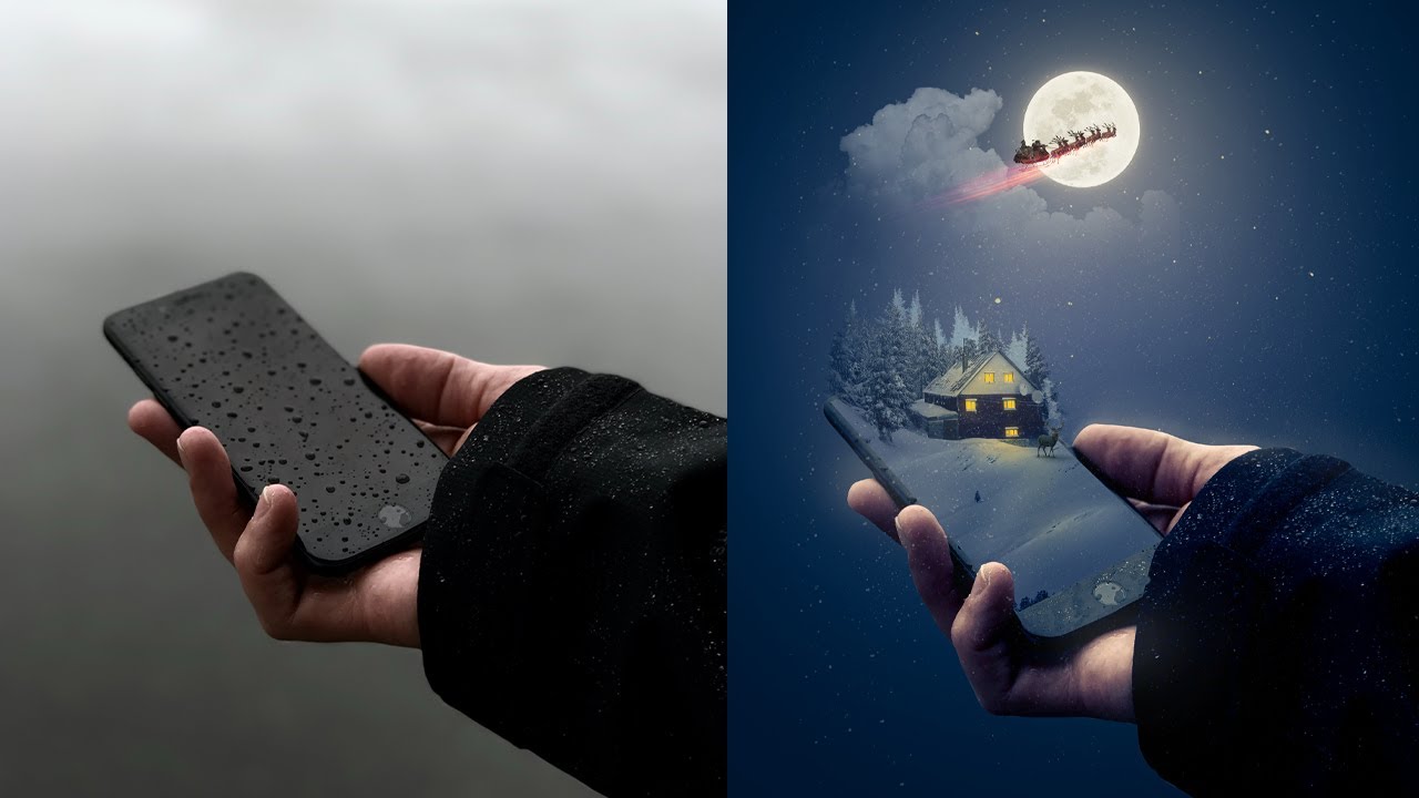 Christmas 3D Pop Out Photo Effects Photoshop Tutorial || Photo ...