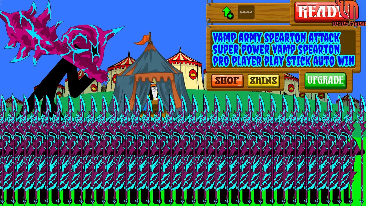 SUPER POWER VAMP SPEARTON ATTACK AUTO WIN | STICK WAR LEGACY ...