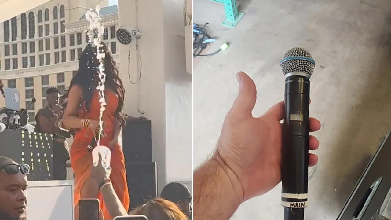 Cardi B's Iconic Mic Tossed for a Cause - YouTube