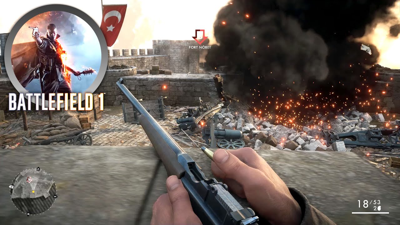 Battlefield 1 - Reach the top of Fort Nobet - YouTube