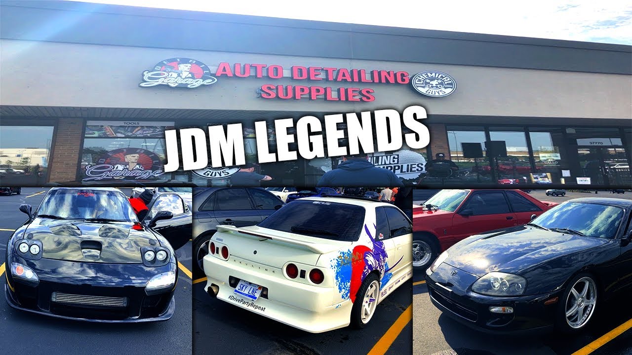 JDM LEGENDS at Cars n Coffee DETAIL GARAGE DETROIT - YouTube