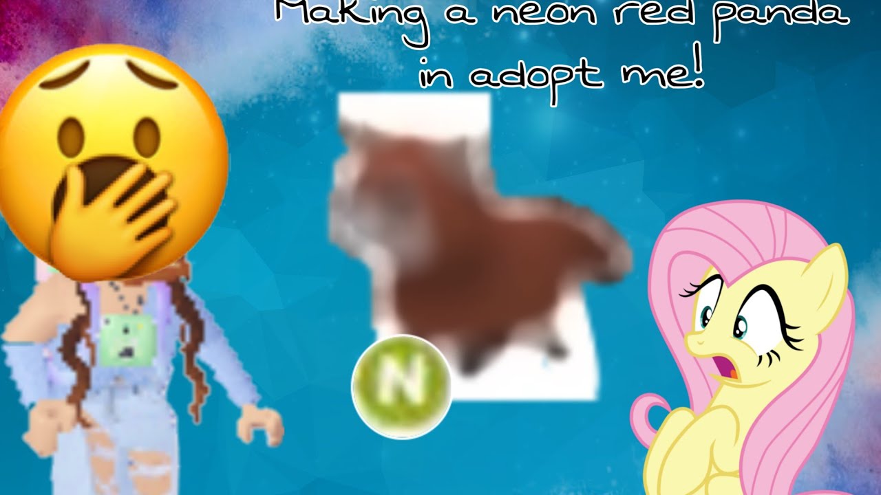 MAKING A NEON RED PANDA🥳!!!{Adopt me} - YouTube