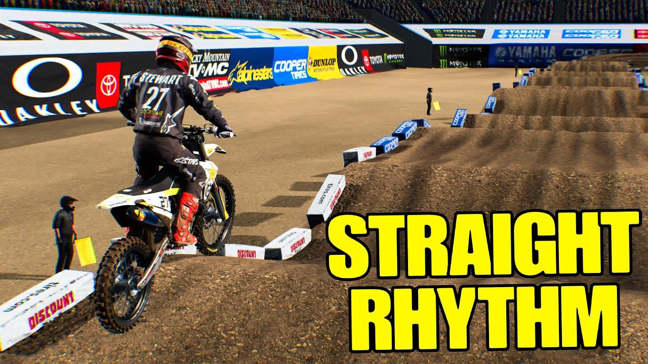 STRAIGHT RHYTHM - Supercross 4.Malcom Stewart Gameplay - YouTube