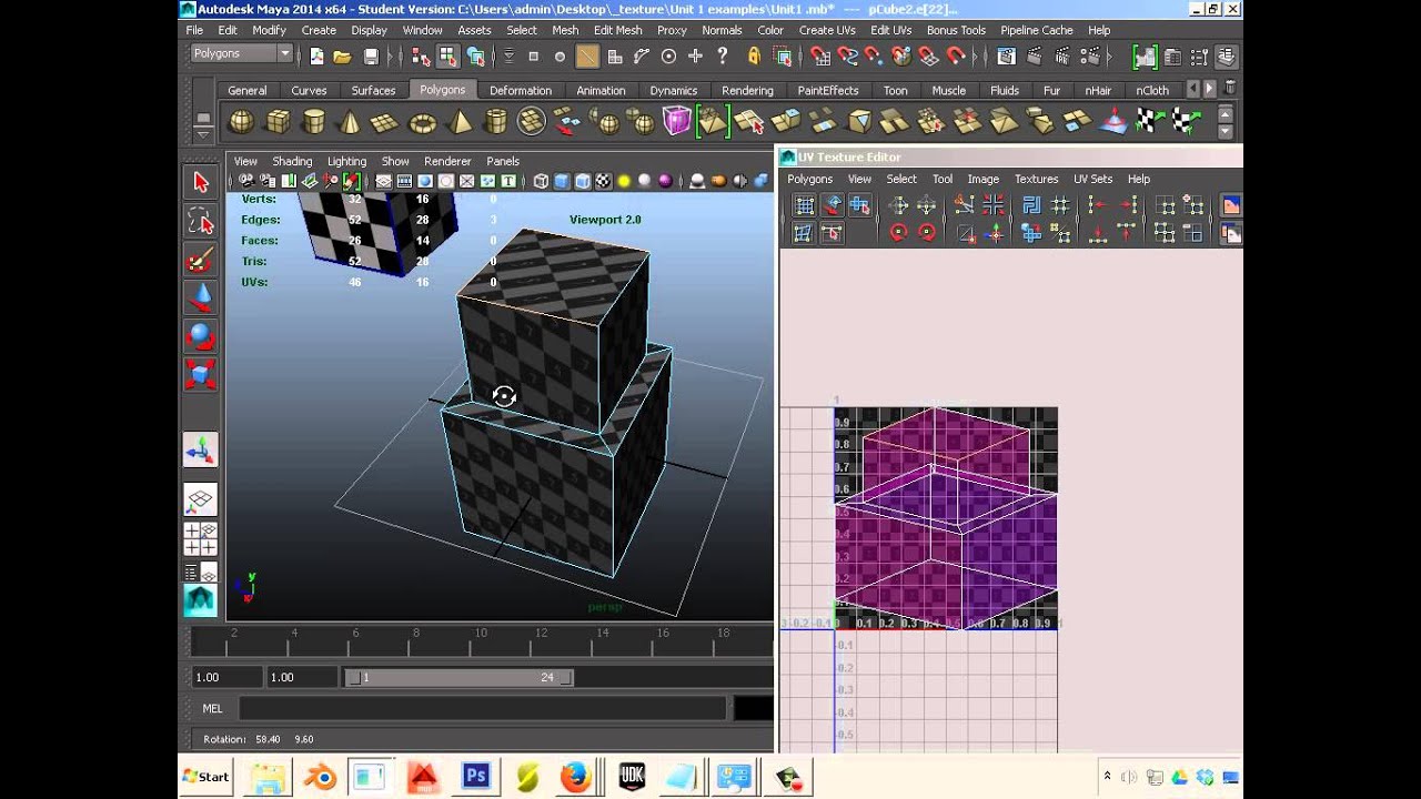 0105 (Maya_Texture_workflows) Projection Mapping - YouTube
