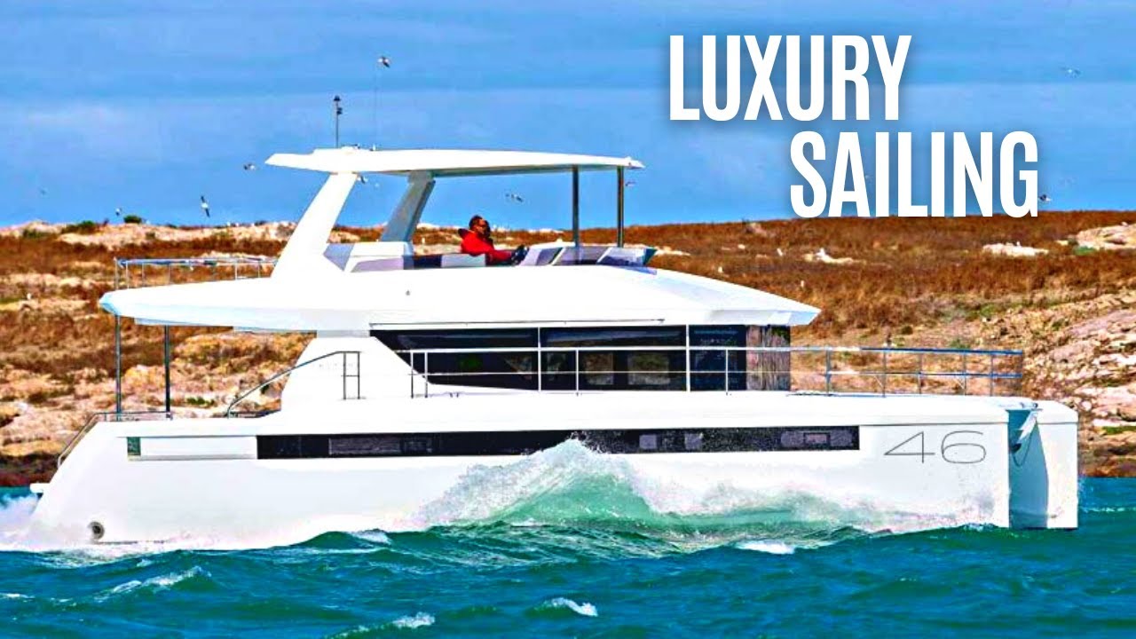 Inside a €13,000,000 Catamaran Tour : Leopard 46 Catamaran - YouTube