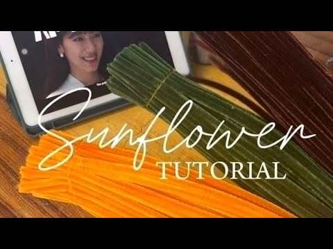 SUNFLOWER FUZZY WIRE TUTORIAL 🌻 - YouTube