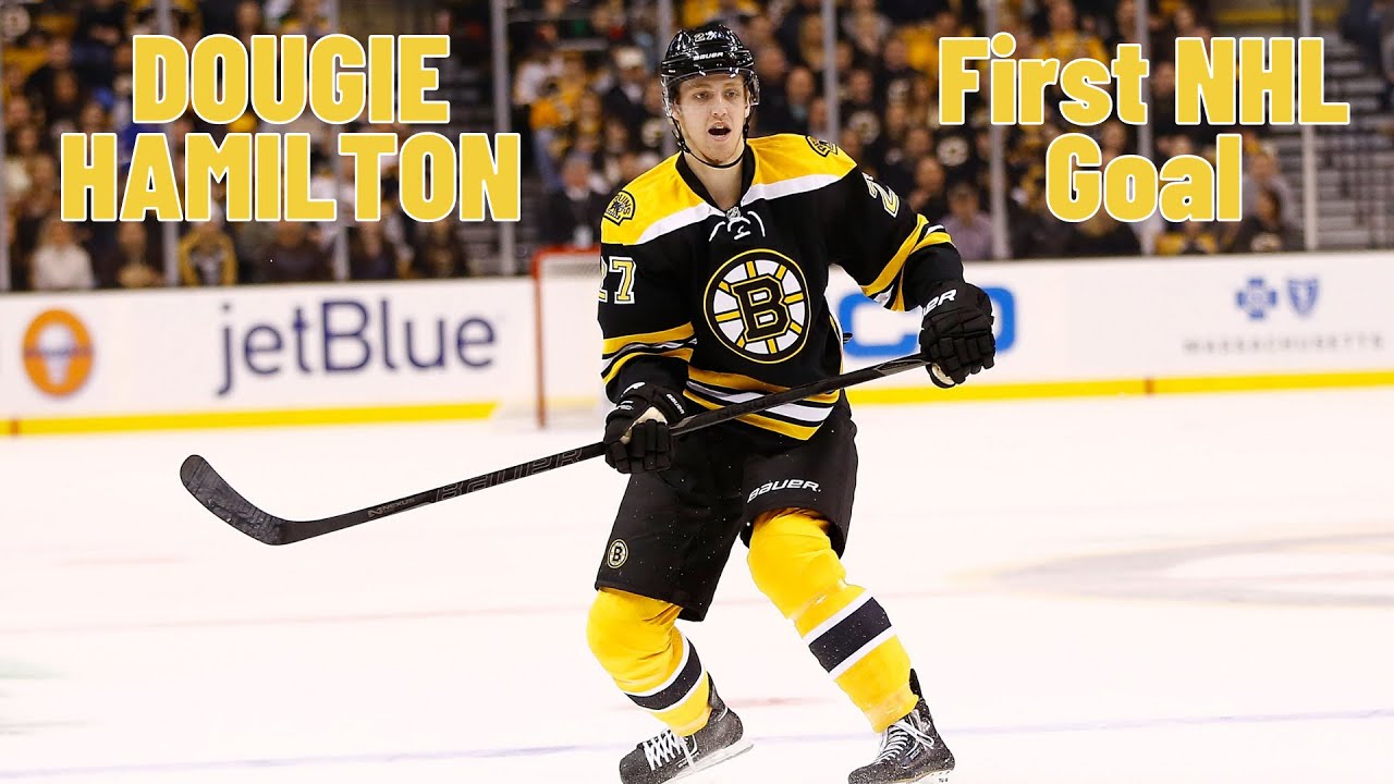 Dougie Hamilton #27 (Boston Bruins) first NHL goal Feb 15, 2013 ...