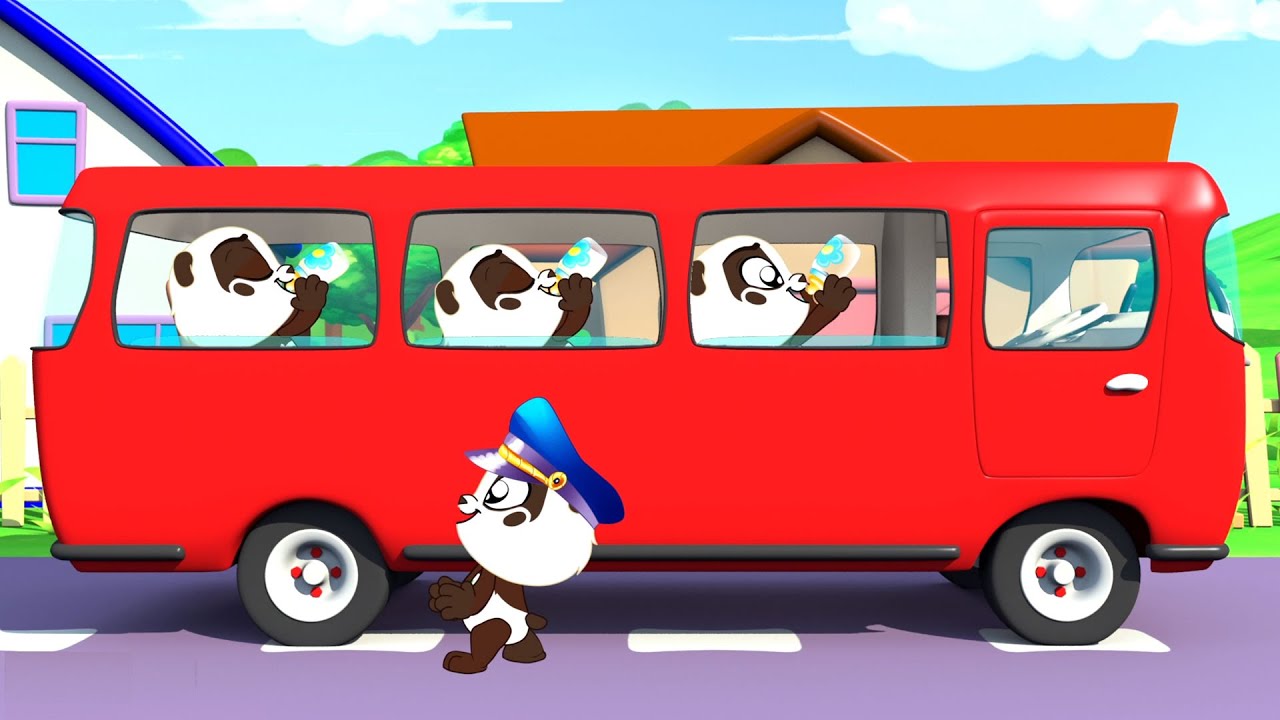 Bus Paint & Adventure Song | Panda Bo Finger Family & Nursery Rhymes ...