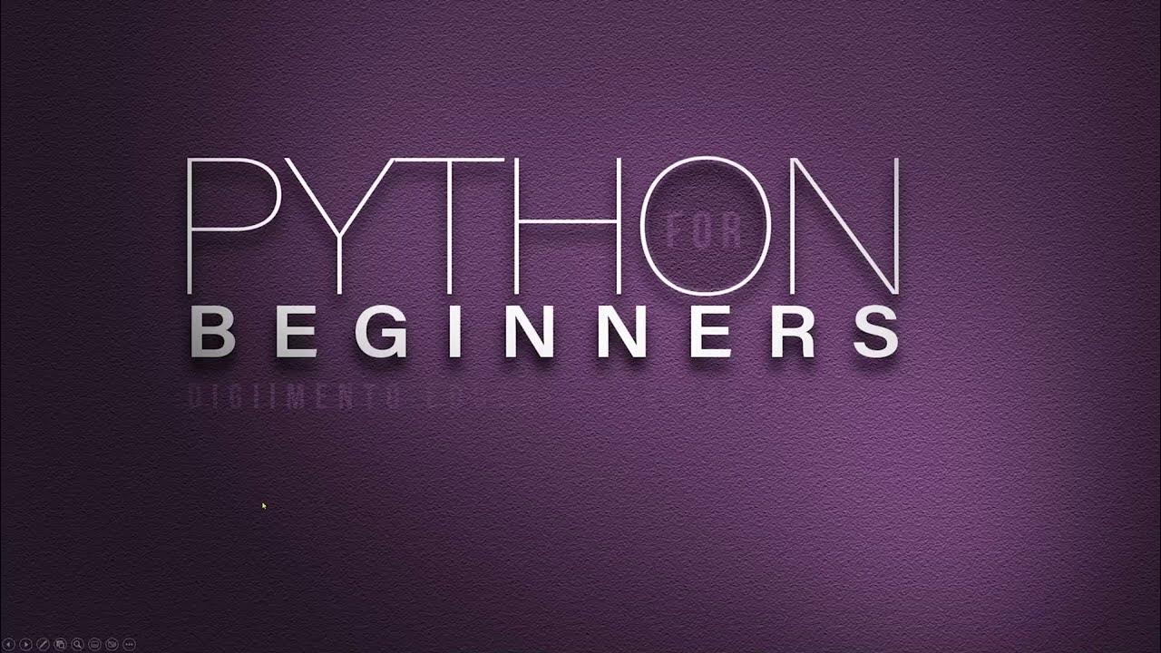 Python 01 Getting Starting with Python - YouTube