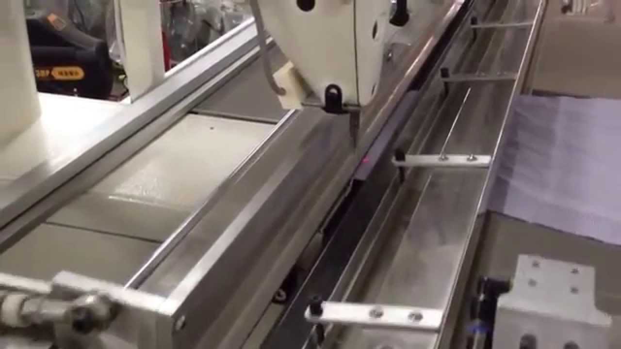 JG 3000 Automatic pin tuck sewing machine - YouTube