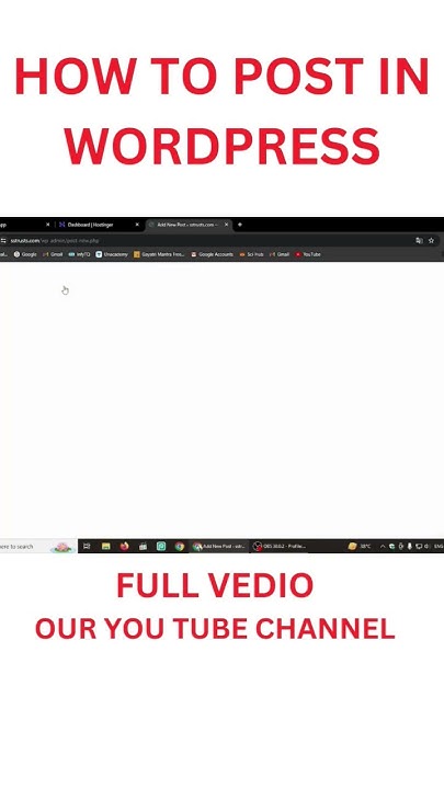 How to Add Posts and Pages in WordPress | How to Create Post in WordPress | #shorts #short # ...