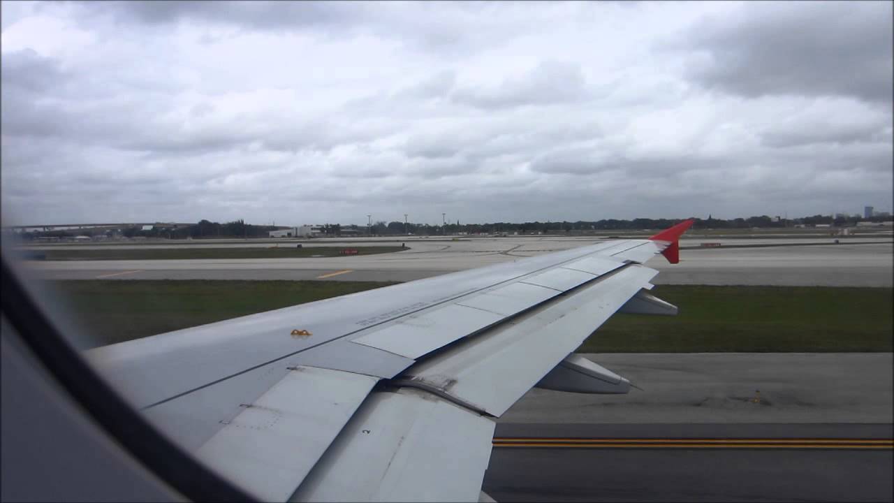 Spirit Airlines Flight 833 Airbus A320 Fort Lauderdale Takeoff *Noisy ...