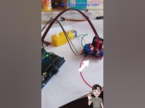 DC Motor #speed & direction control using #L298 Motor driver with 2 pin ...