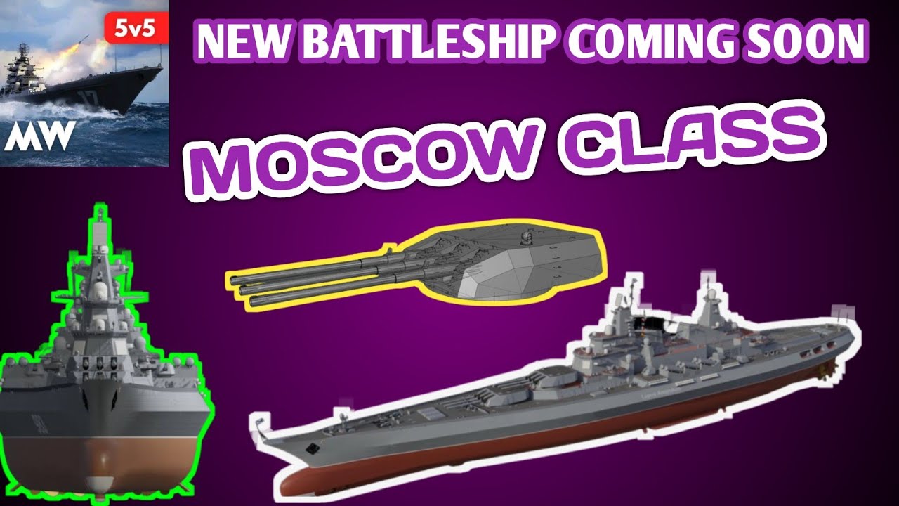😲😍New Battleship Moscow Class Officially Anounced In Modern Warships ...