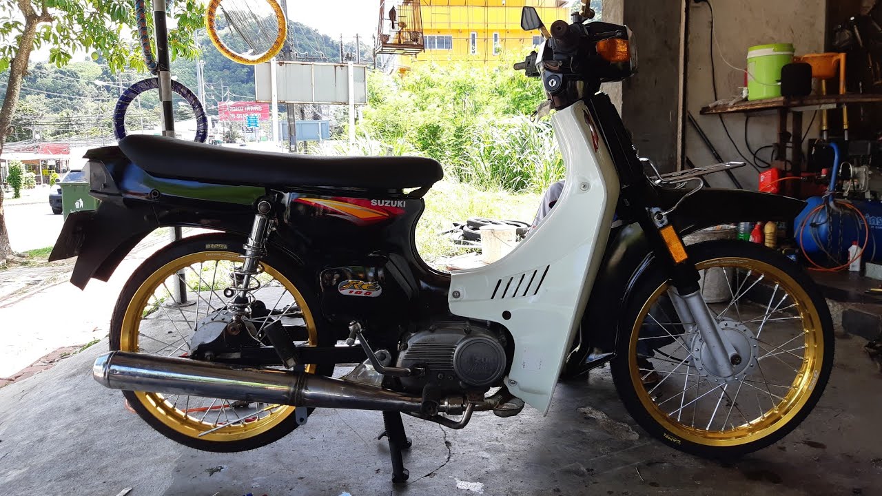 ทรงแต่งในตำนาน RC100 ลงล้อหน้ากว้าง 1.85 พวกกับ ยางบางสวยงามแบบยุคเก่า ...