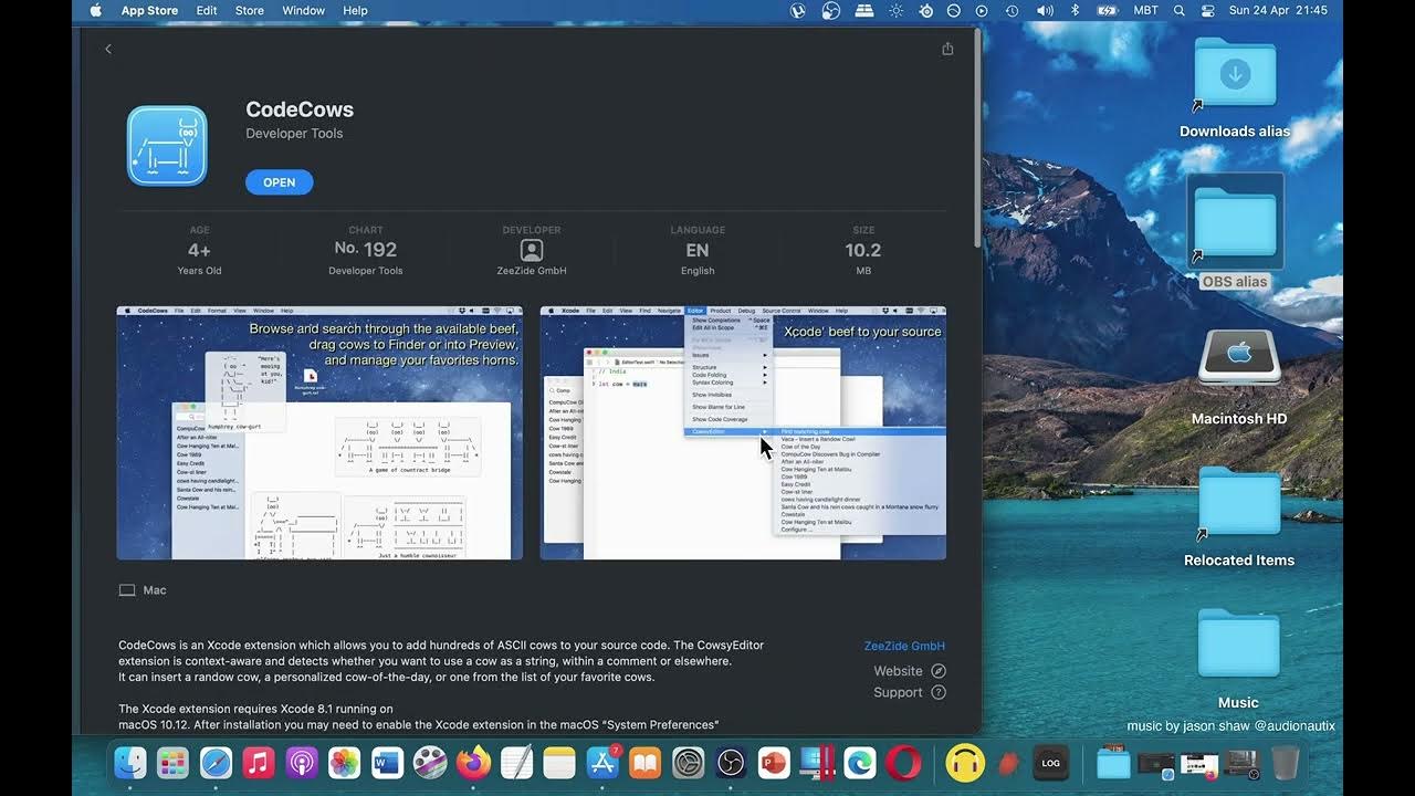 CodeCows Developer Tools App [MAC] Basic Overview - Mac App Store - YouTube