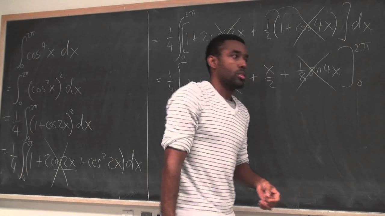 Math 202 Lecture 10 - Trig integrals and trig substitution - YouTube