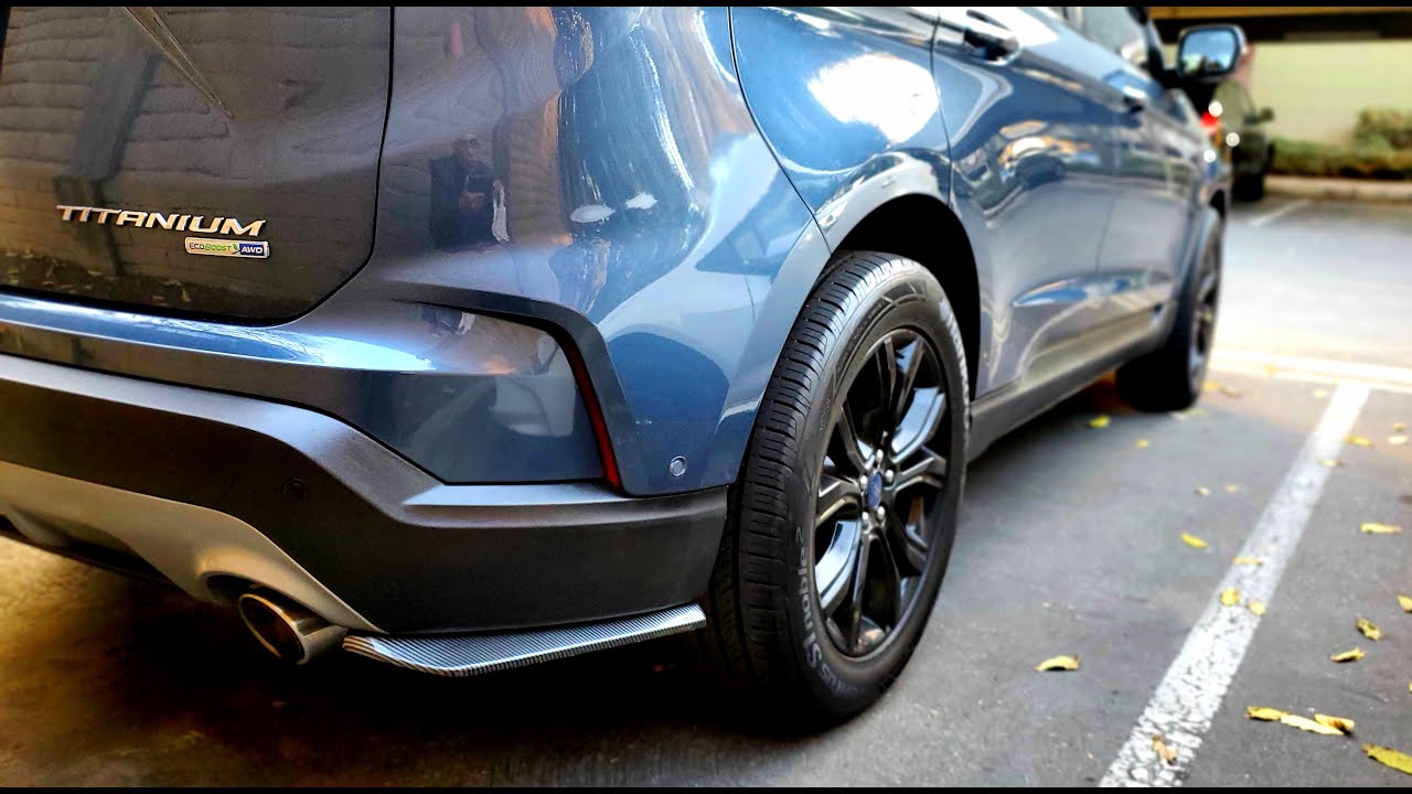 2019 Ford Edge Titanium Rear Bumber Splitter Mod - YouTube