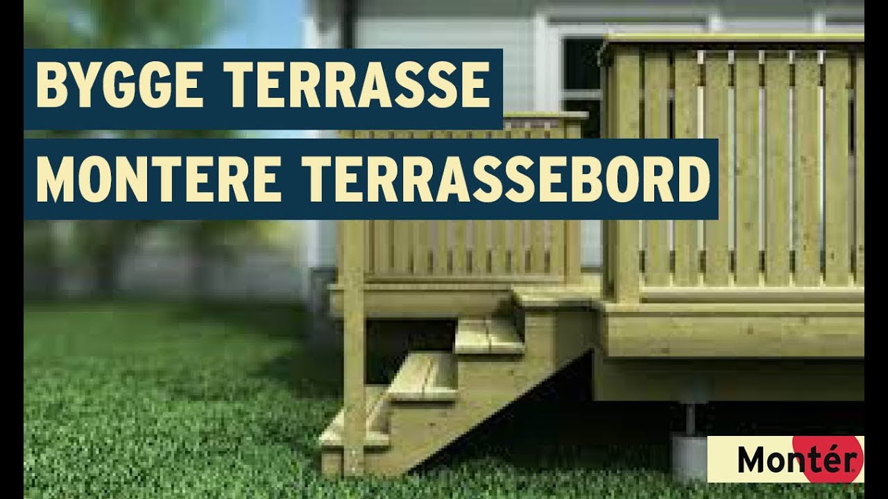Hvordan bygge terrasse - Montering av terrassebord - YouTube